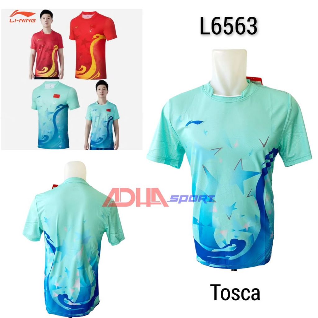Jual Kaos Badminton Pingpong L6563 / L 6563 Tosca Baju Jersey Tenis Meja Store Surabaya Adha ...