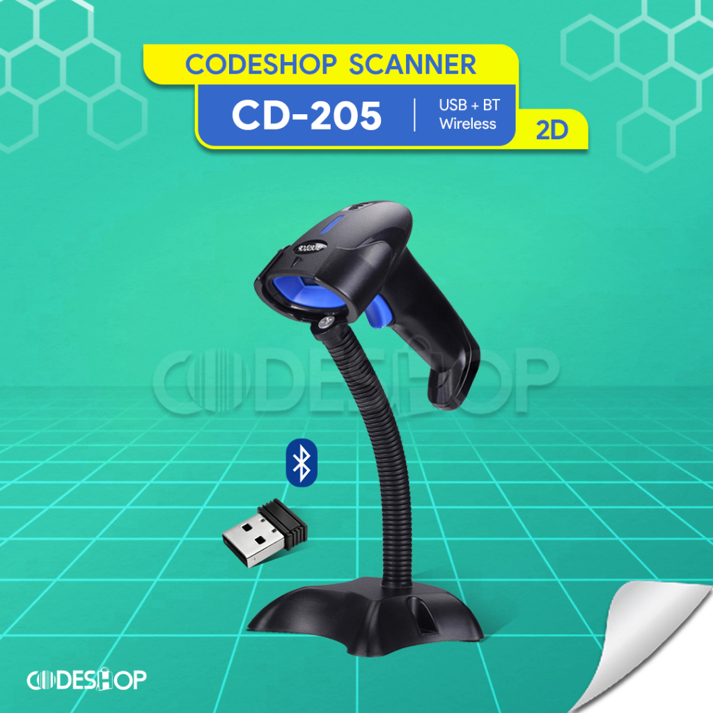 Jual Scanner Barcode Codeshop CD-205 BT | Shopee Indonesia