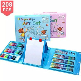 Jual Crayon set 208 pcs/Crayon mewarnai atau menggambar (Kotak besar ...