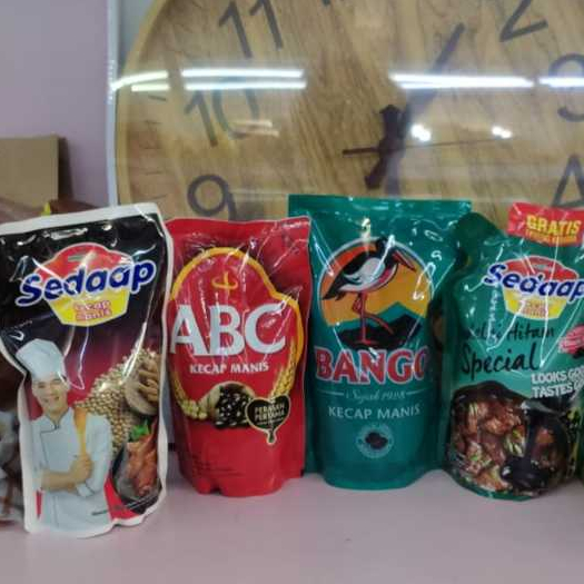 Jual ANEKA KECAP MANIS 520ML KEMASAN POUCH | ABC, BANGO, SEDAAP KEDELAI ...