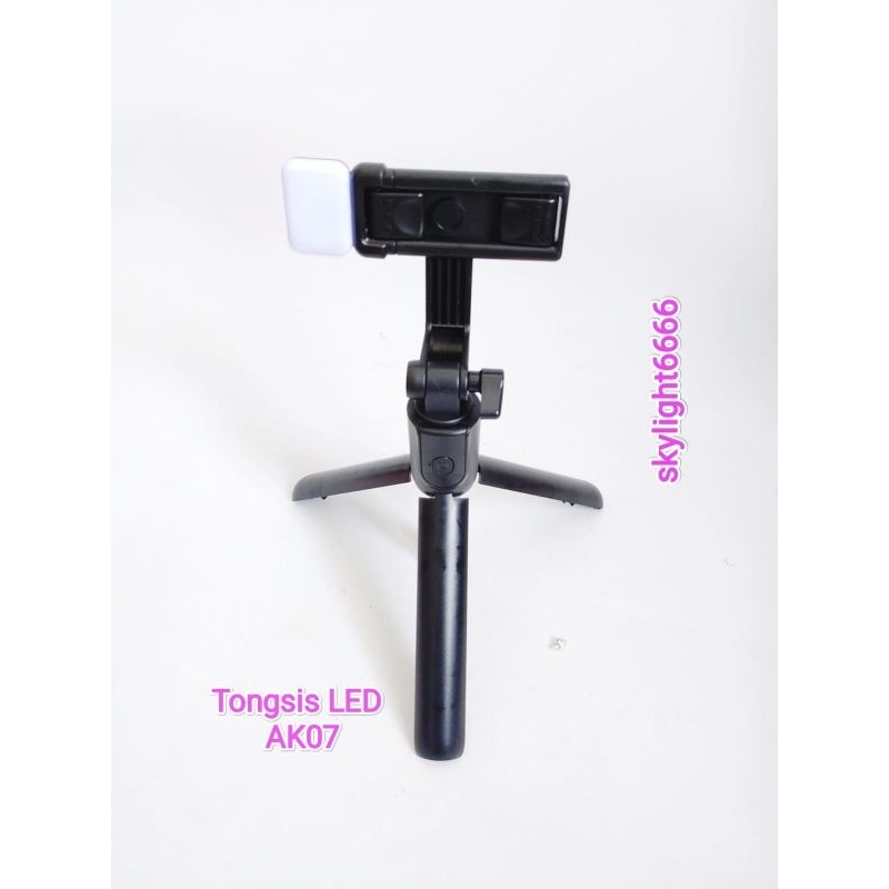 Jual Tongsis LED Bluetooth AK-07s Returan/Rusak | Shopee Indonesia