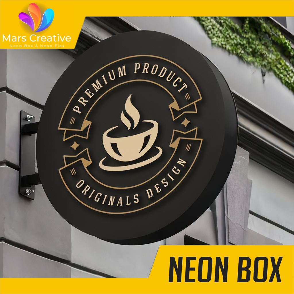 Jual NEONBOX BULAT/KOTAK AKRILIK CUSTOM 2 SISI INDOOR OUTDOOR + BRACKET ...