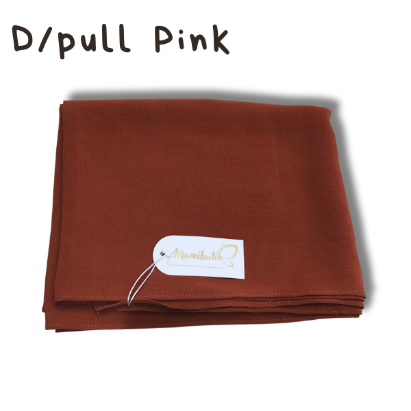 Jual MAMIBUTIK Pashmina Hijab Cerutty Baby Doll Pull Pink | Shopee ...