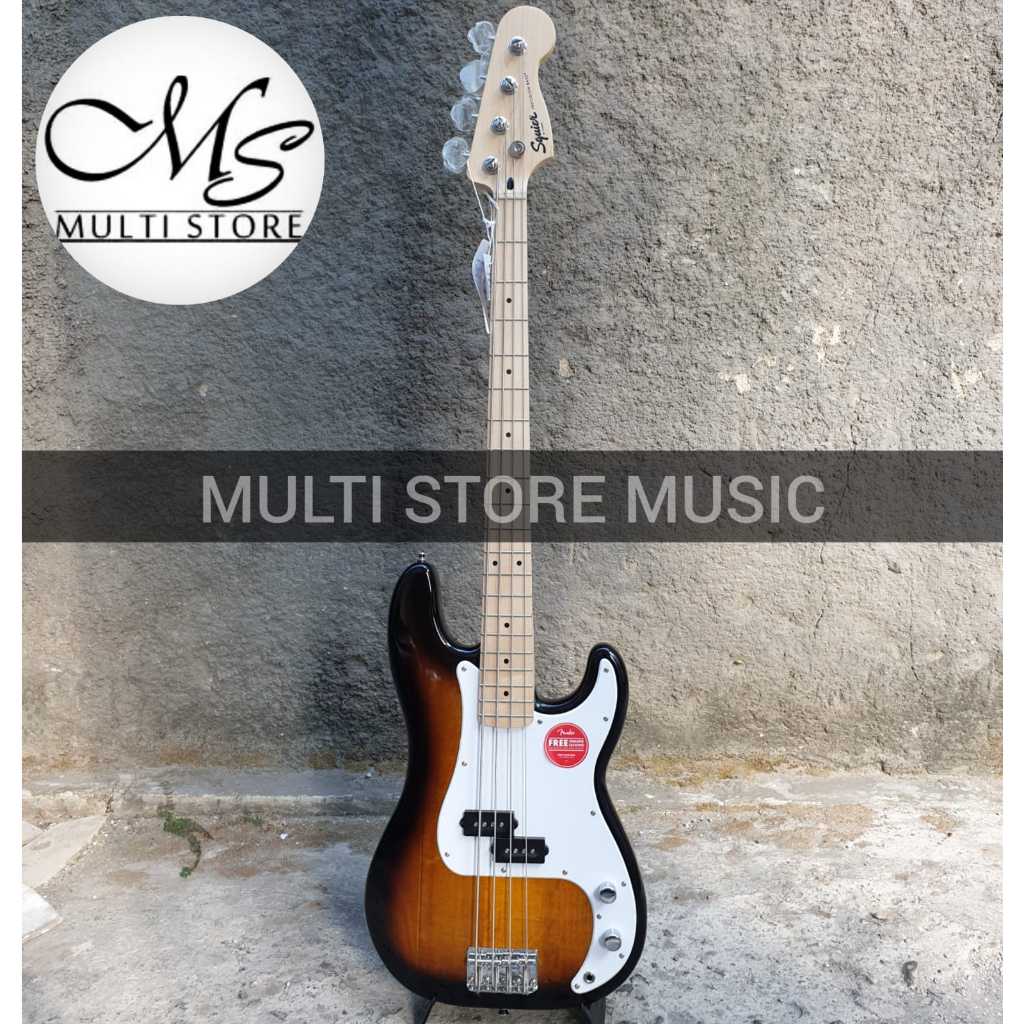 Jual Bass Elektrik - Squier Sonic Precision Bass Maple FB 2 Tone Sunburst - MN WPG 2TS - BK ...
