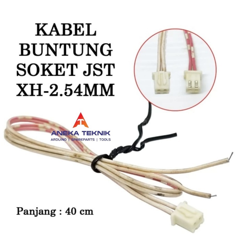 Jual Kabel Soket Terminal JST Connector XH 2.54mm 2 Pin | Shopee Indonesia