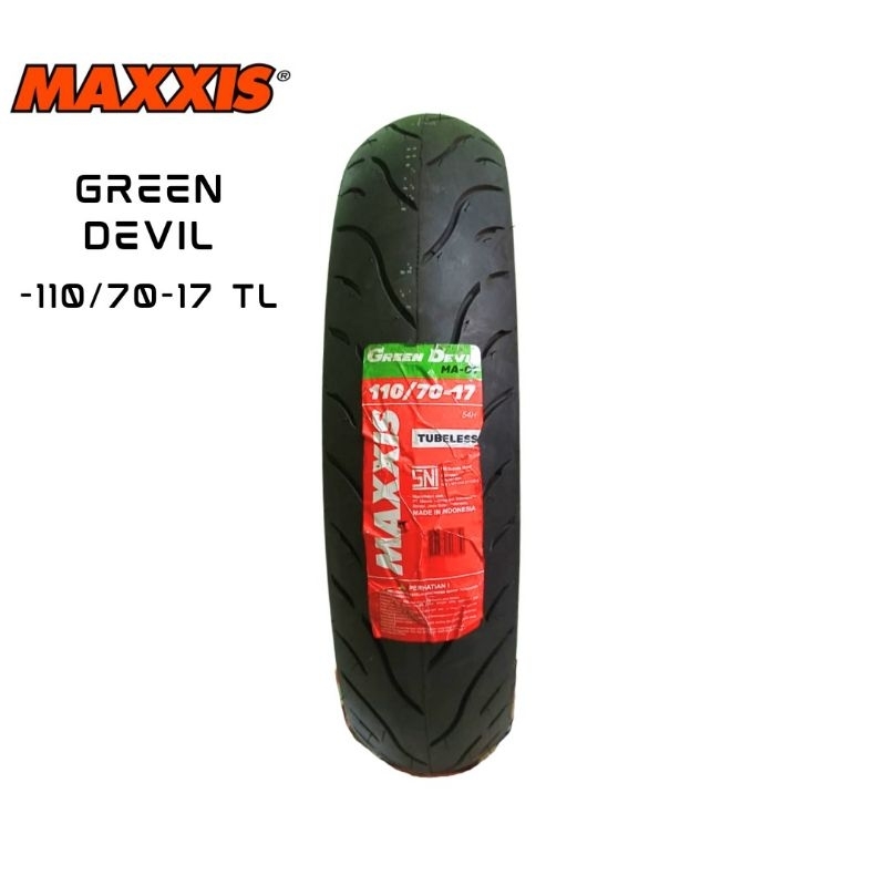 Jual BAN LUAR MAXXIS 110/70-17 GREENDEVIL MA-G1 TUBELESS | Shopee Indonesia
