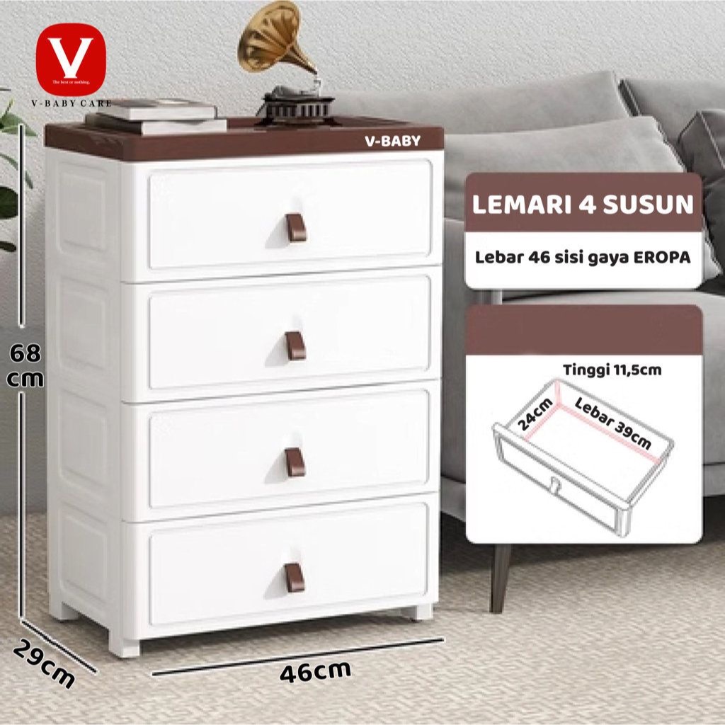 Jual V-BABY CARE lemari plastik/lemari pakaian /lemari multifungsi ...