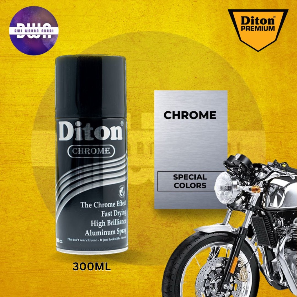 Jual Cat Semprot Chrome Alumunium Spray 300cc Diton Premium Pylox ...