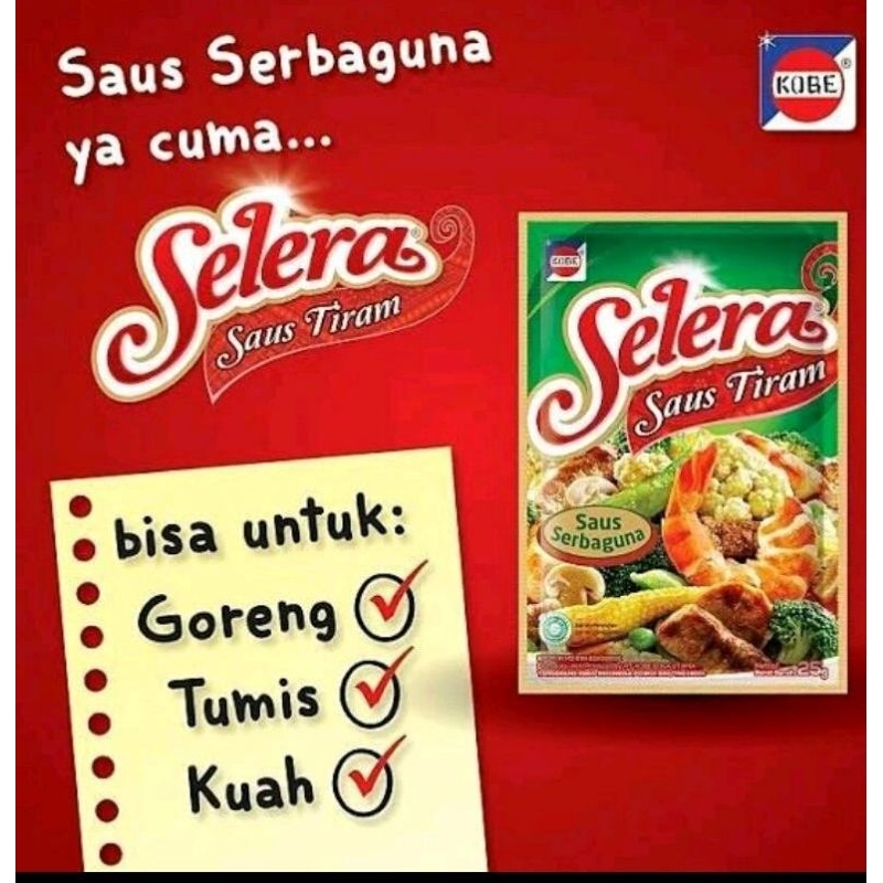 Jual Kobe SELERA saos tiram sachet 20 gr | Shopee Indonesia