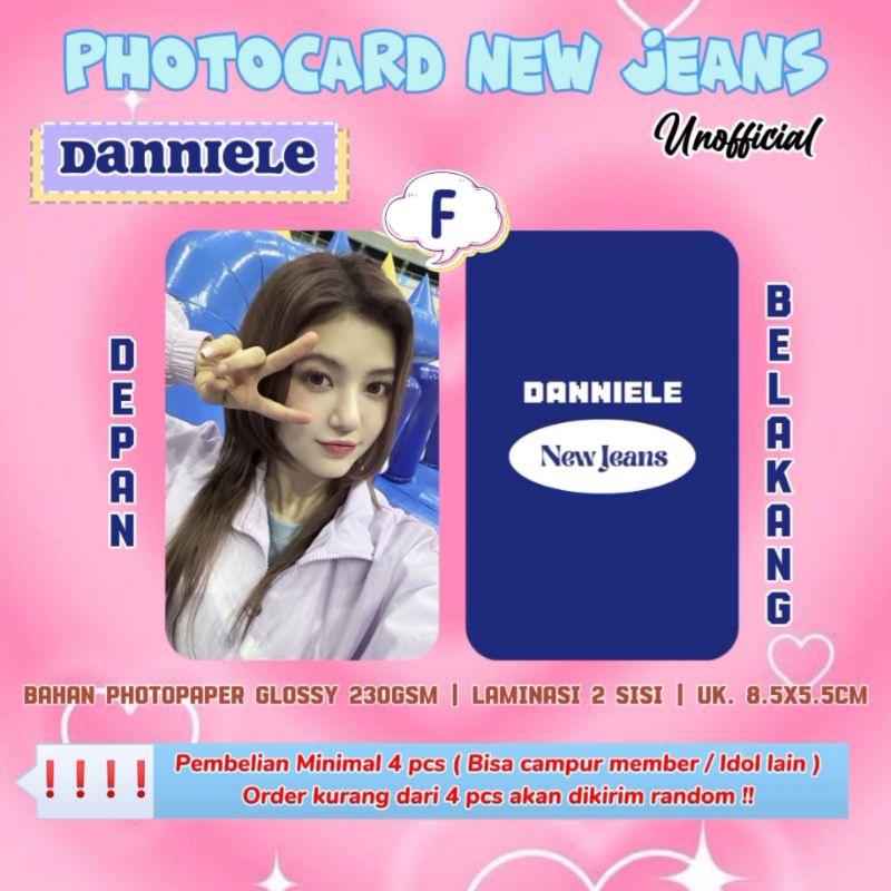 Jual Photocard NEW JEANS - DANIELLE / Photocard Unofficial / Photocard ...