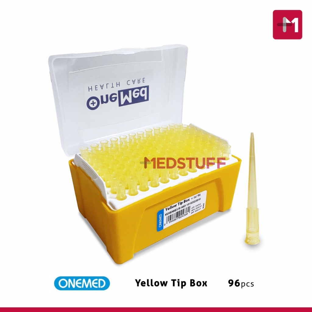 Jual Box Yellow Tip Box + isi 96pcs Onemed Micropipet | Shopee Indonesia