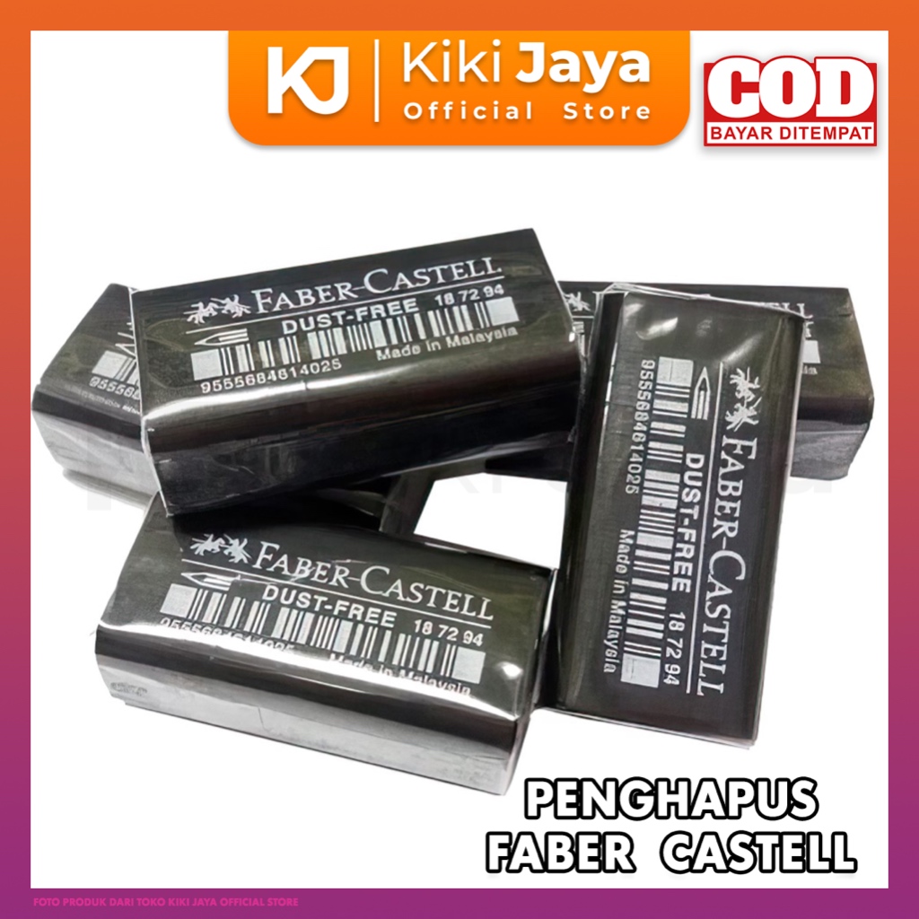Jual [KIKI] Penghapus FABER CASTELL - Warna Hitam - Eraser Stip Setip ...