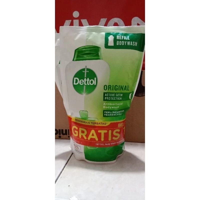 Jual Dettol body wash refill 410 ml original buy 1 get 1 | Shopee Indonesia