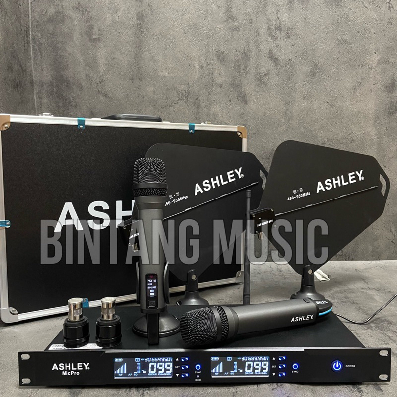 Jual Mic wireless Ashley Micpro original mic pro ashley | Shopee Indonesia
