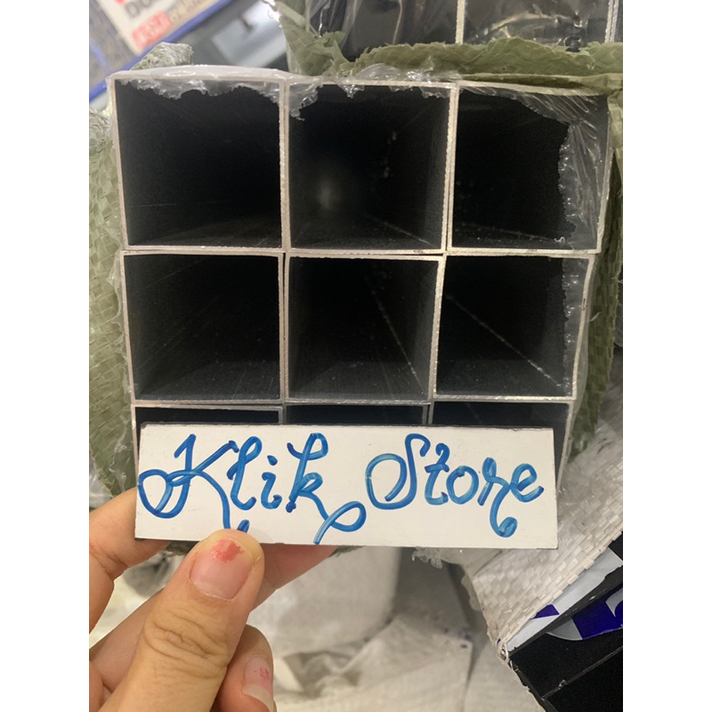 Jual Hollow Aluminium 1,5 inch (3,8 x 3,8 cm) / (4x4 banci) Per Batang ...