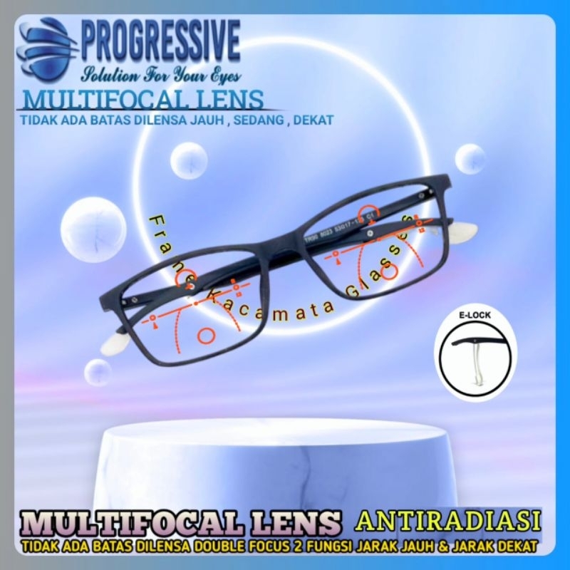 Jual Kacamata Baca Progressive Pria Wanita Kacamata Plus Baca dan Jalan Frame Kacamata ...
