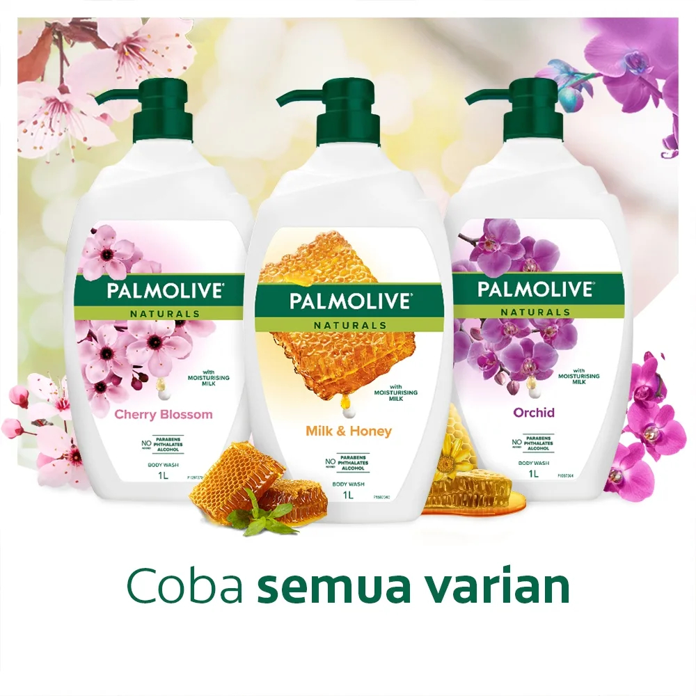 Jual Palmolive Naturals Shower Milk 1L Body Wash | Sabun Mandi Cair ...