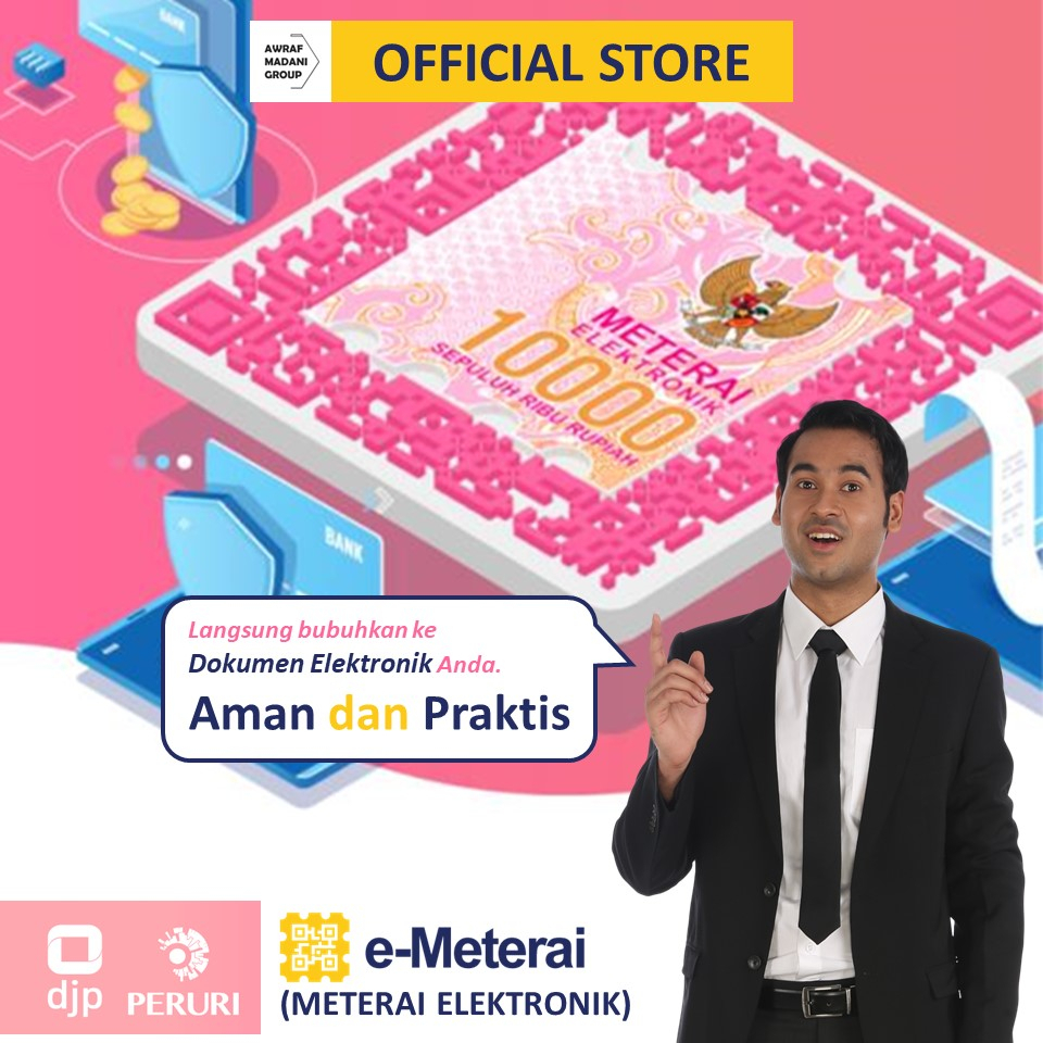 Jual Jual E-Meterai resmi Peruri | Shopee Indonesia