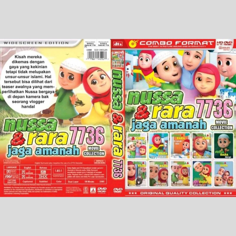Jual Kaset Koleksi Kartun Anak Anak Nussa & Rara Jaga Amanah 7736 | Shopee Indonesia