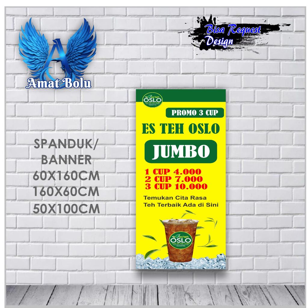 Jual BANNER MMT SPANDUK ES TEH SOLO UKURAN 50X100 BISA REQUEST | Shopee ...