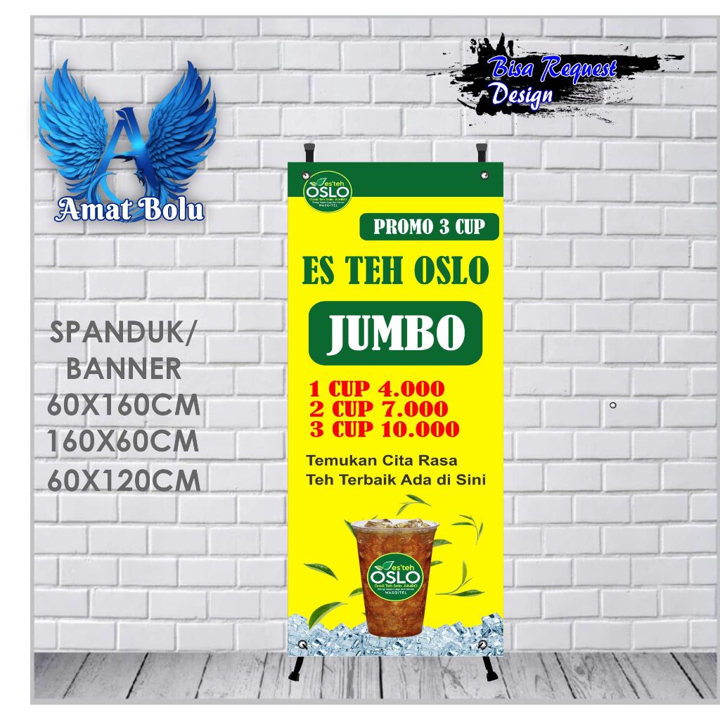 Jual BANNER MMT SPANDUK ES TEH SOLO UKURAN 60X160 BISA REQUEST | Shopee ...