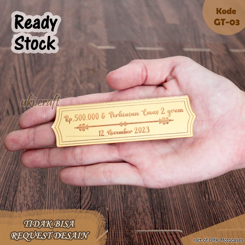 Jual Nama Akrilik Mirror Untuk Mahar / Box Seserahan | Name Tag Acrylic ...