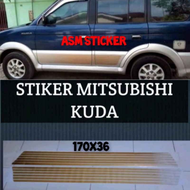 Jual List body stiker Mitsubishi Kuda Exceed /stiker sticker mitsubishi ...