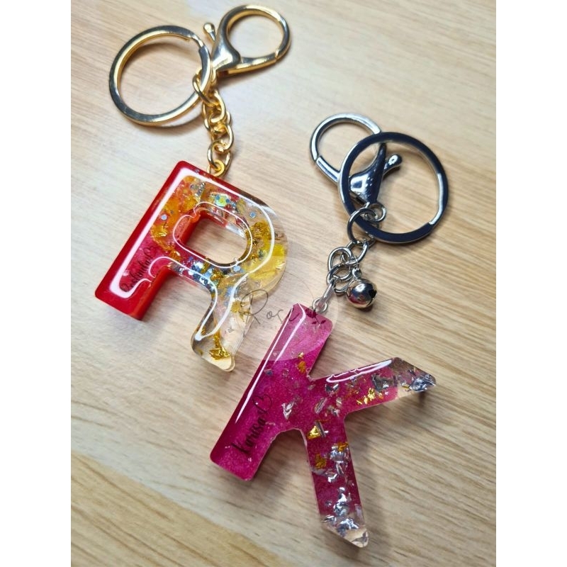 Jual Gantungan Kunci Huruf Custom |Resin Keychain Alphabeth |Gantungan ...