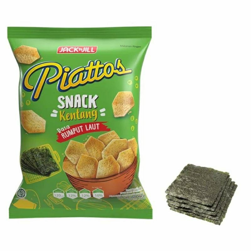 Jual Piattos snack kentang rasa rumput laut nori 68g | Shopee Indonesia