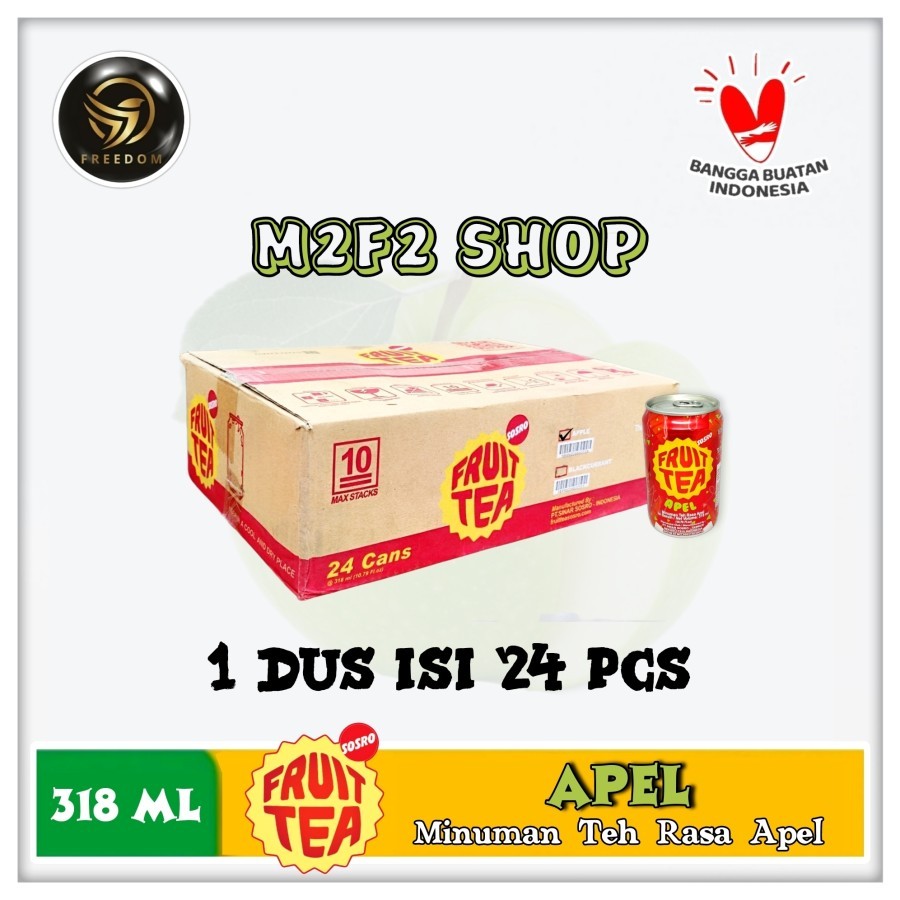 Jual Fruit Tea Sosro Apple Can | Teh Rasa Apel Kaleng - 318 ml (Kemasan ...