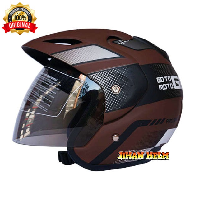 Jual Helm / Helm Sepeda Motor / Helm Motor GJM Coklat Doff Terbaru ...
