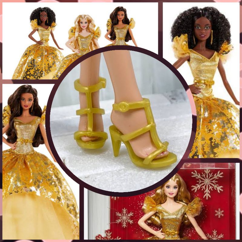 Jual Sepatu Gold Barbie Holiday 2020 Original Signature Mattel | Shopee ...