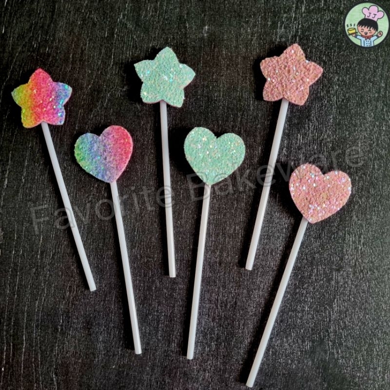 Jual Topper Cake Hati Bintang Hiasan Kue Tart Busa Love Star Birthday Anniversary Foam | Shopee ...