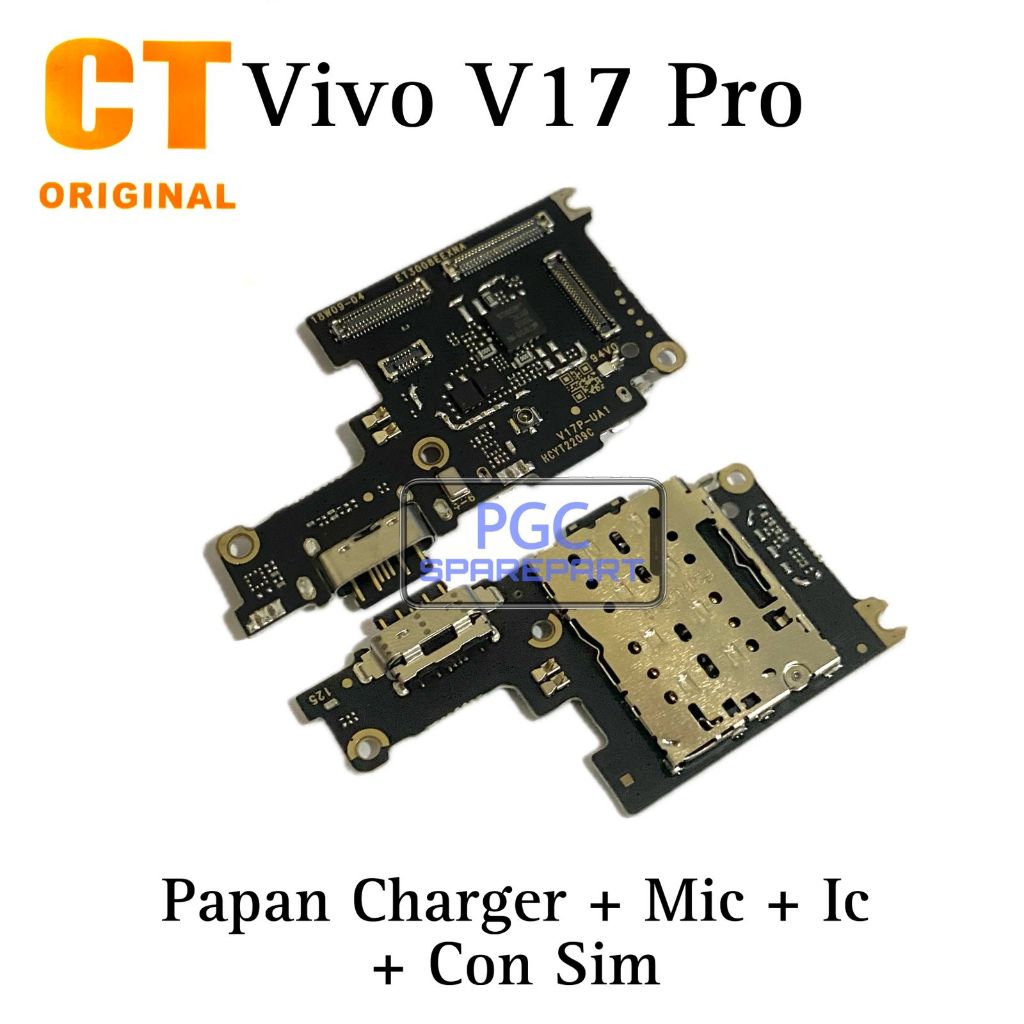 Jual Original CT Ada IC - Papan Konektor PCB Charger & Mic Konektor SIM Vivo V17 Pro / 1909 ...