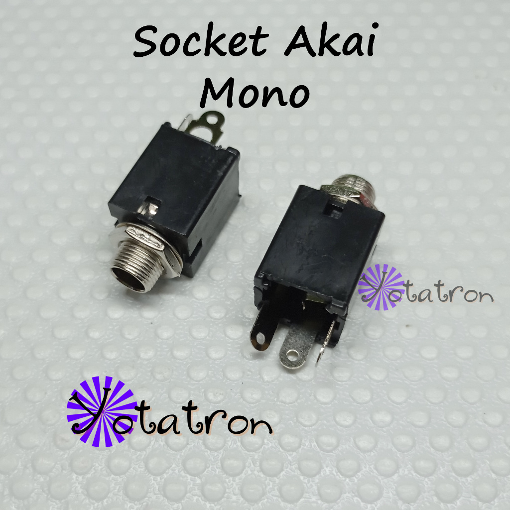 Jual Soket Akai Mono Kotak Audio Socket Akai Panel Mic Gitar Bas ...