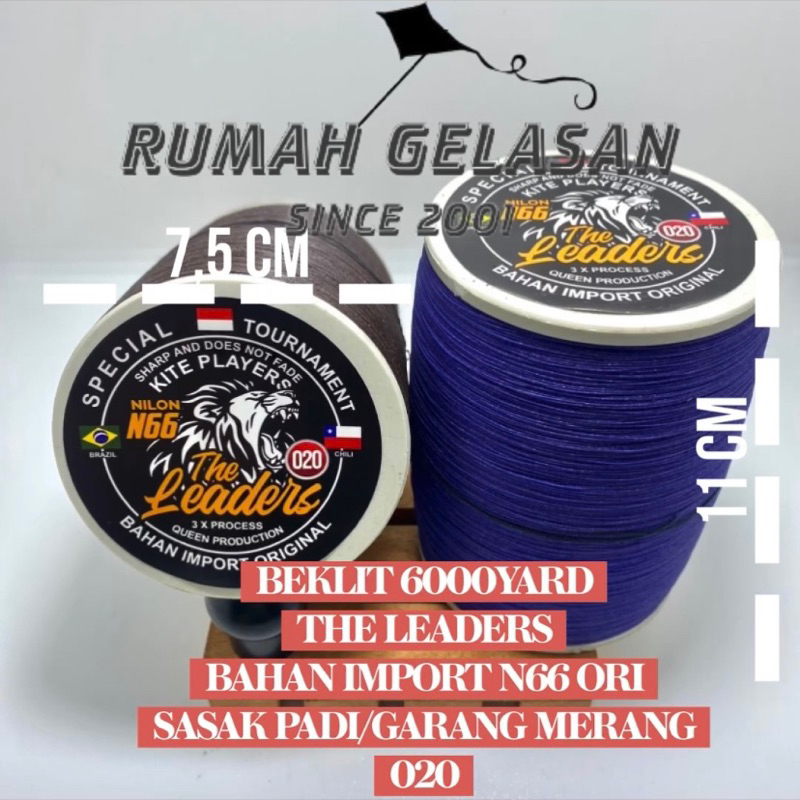Jual Gelasan 020 LEADERS 6000Y Beklit - N66 ORI + Double Silicon (BELI ...