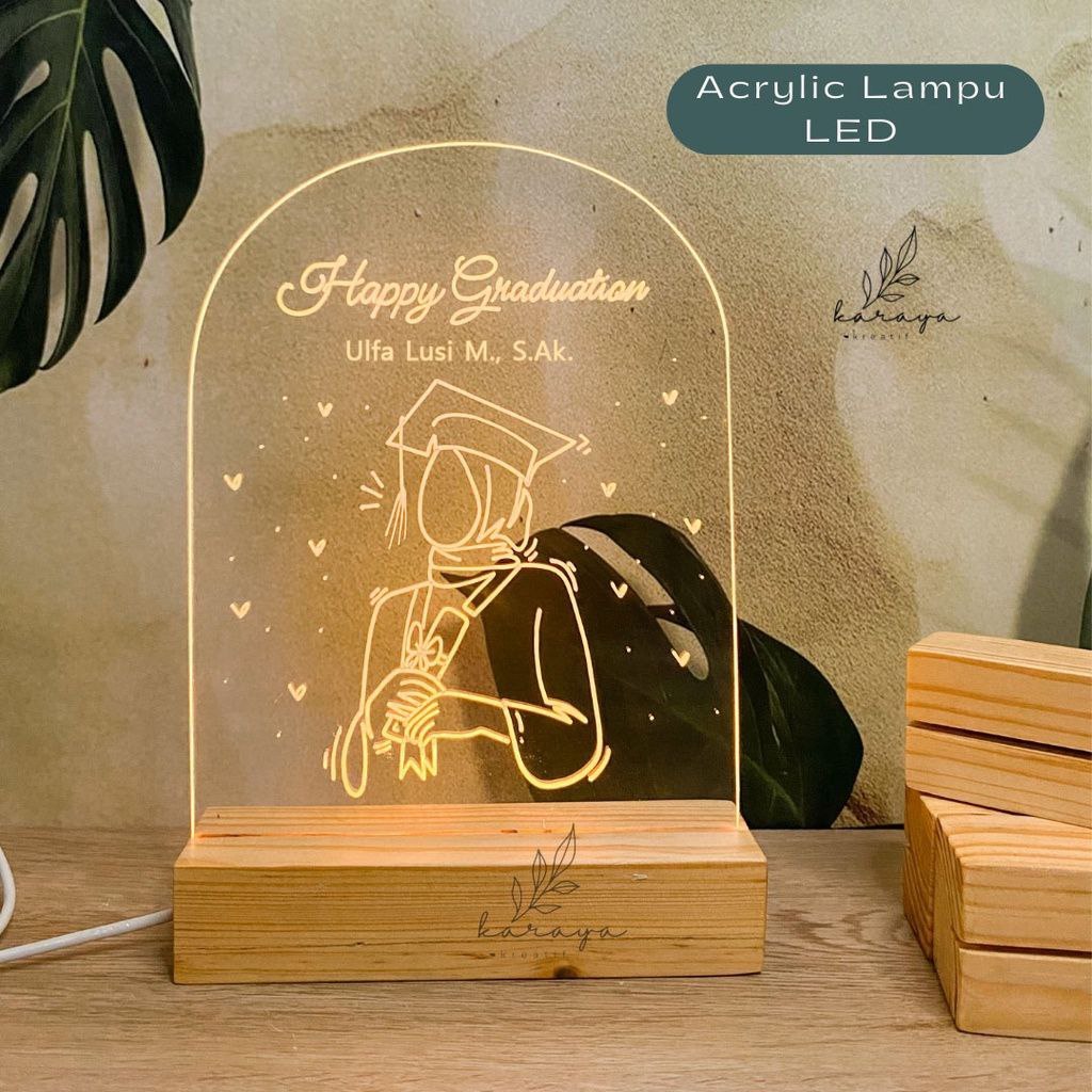 Jual Hadiah Wisuda Akrilik Custom Graduate Graduation Souvenir ...