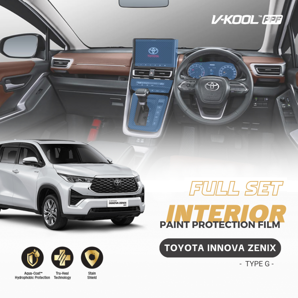 Jual V-KOOL PPF Interior Protector Toyota Innova Zenix Type G - Full ...