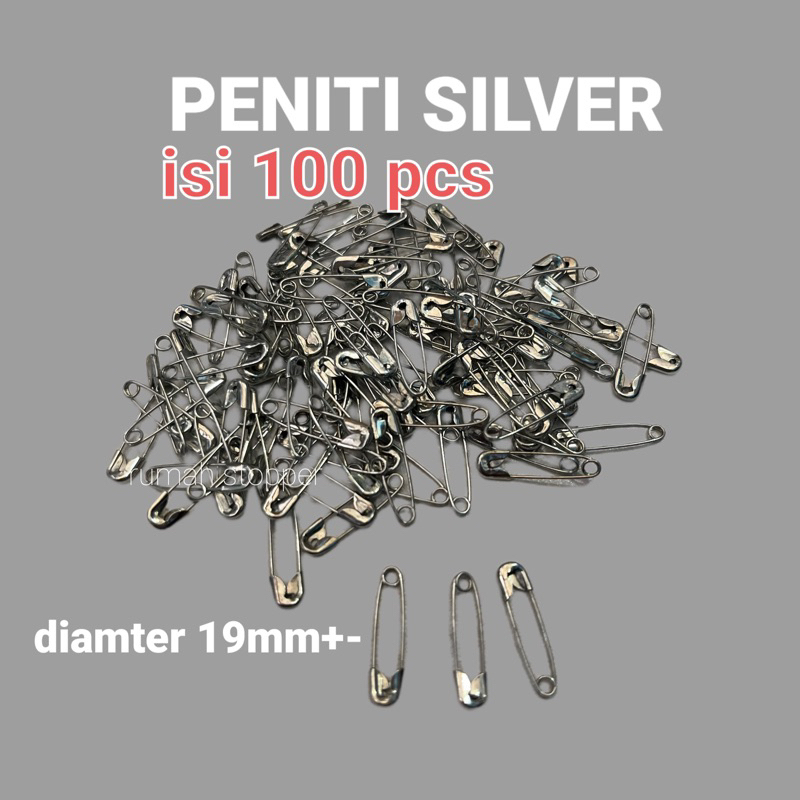 Jual Peniti silver (100pcs) | Shopee Indonesia