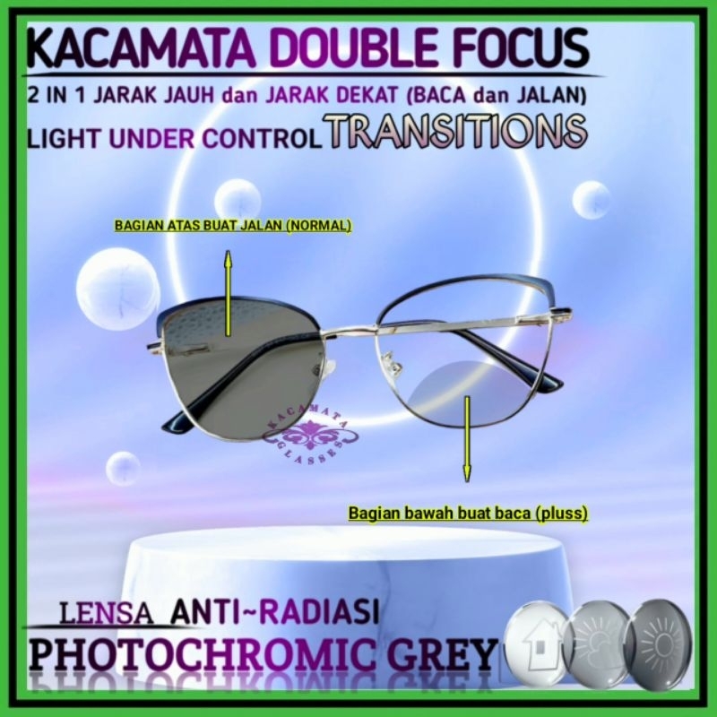 Jual Kacamata Baca dan Jalan Lensa Photocromic Pria/Wanita | Kacamata ...