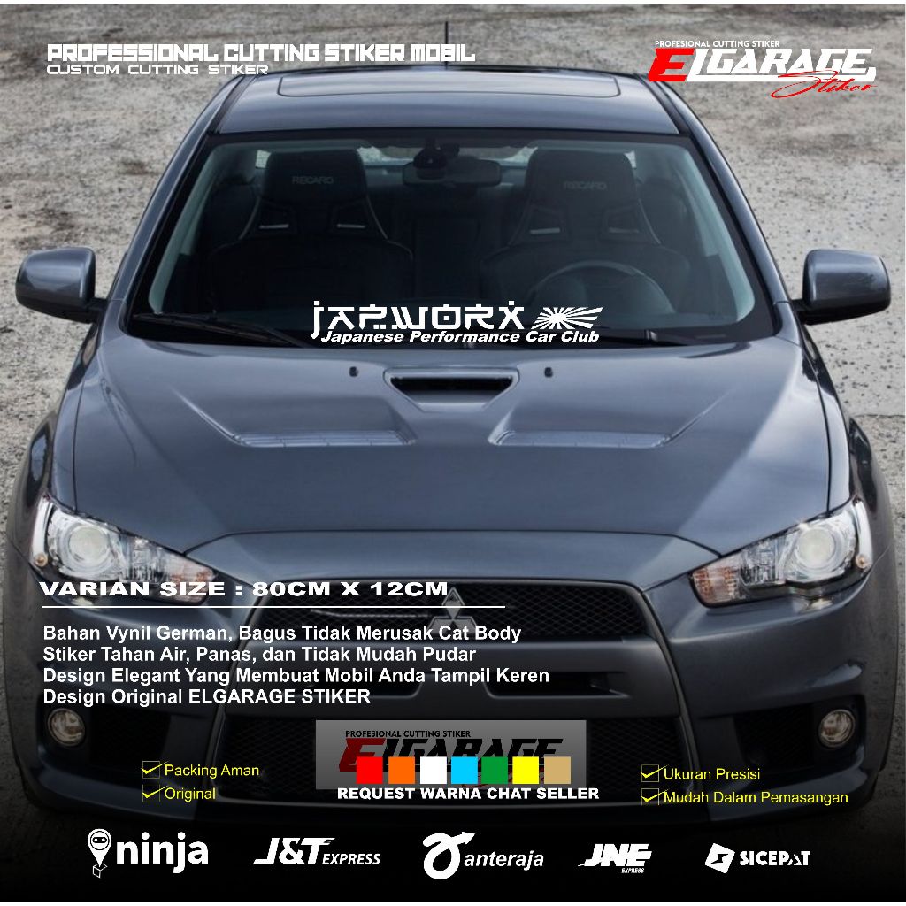Jual stiker sticker kaca mobil japanese performance car club stiker ...