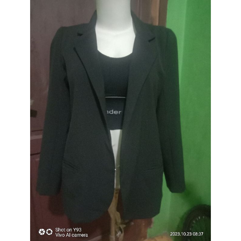 Jual Blazer outer crop cardigan formal/nonformal murce | Shopee Indonesia