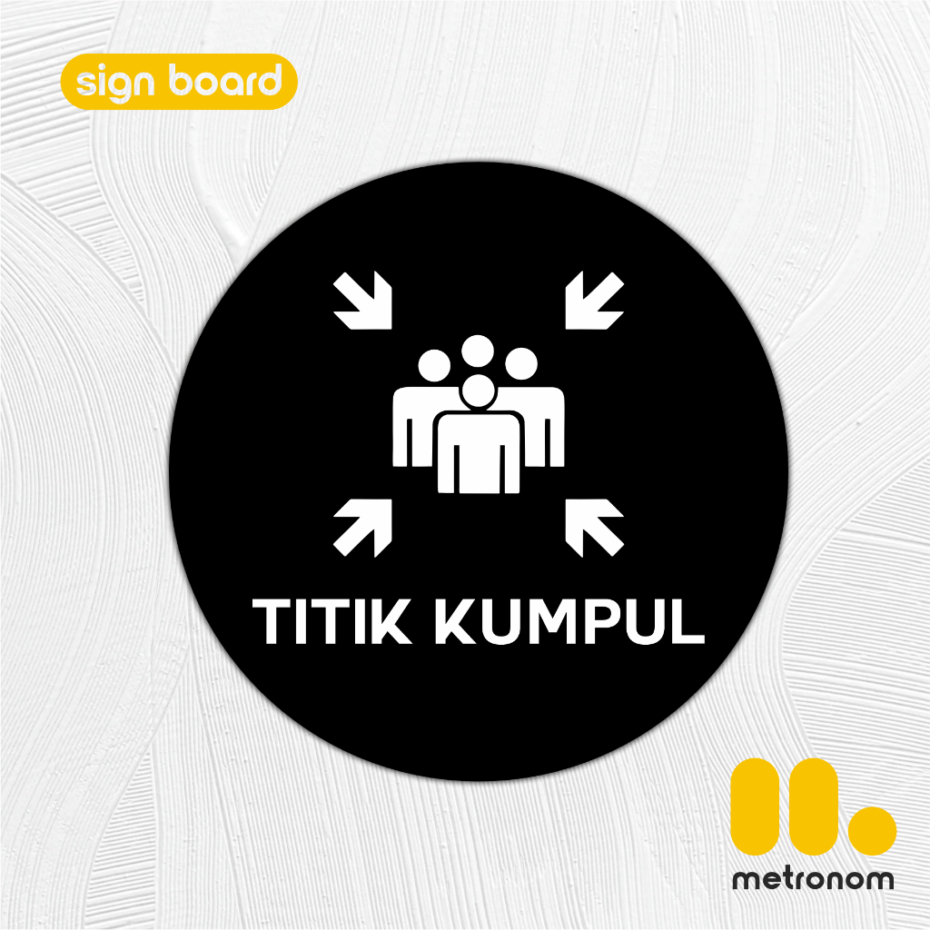 Jual TITIK KUMPUL Sign Board Akrilik Petunjuk Ruangan BY METRONOM ...