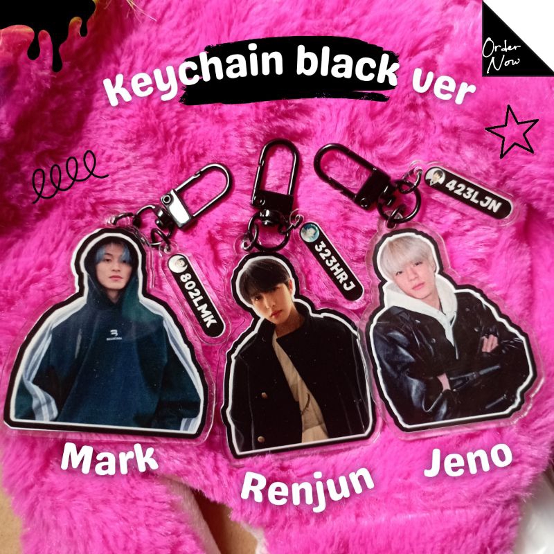 Jual Keychain Nct Mark Renjun Jeno Black ver (Ready Stok) | Shopee ...