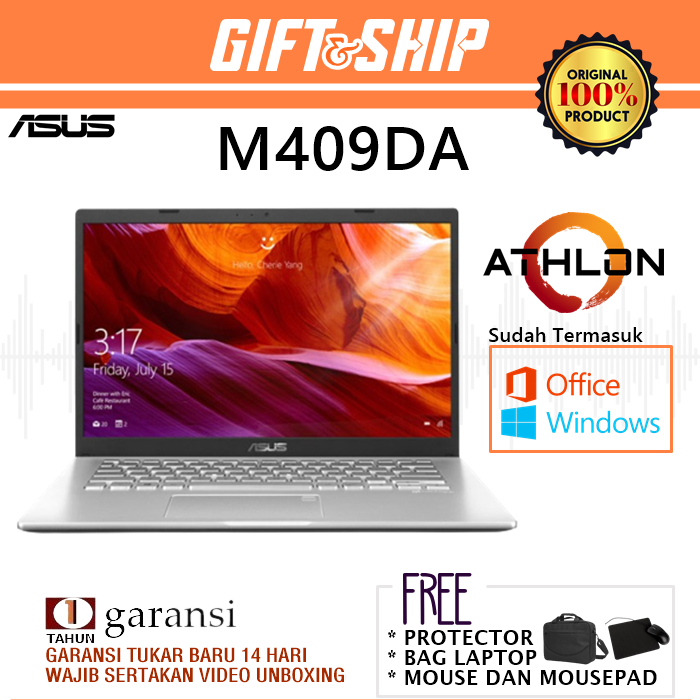 Jual ASUS M409DA AMD ATHLON GOLD 3150U [RAM 8GB/SSD 512GB] 14" FHD ...
