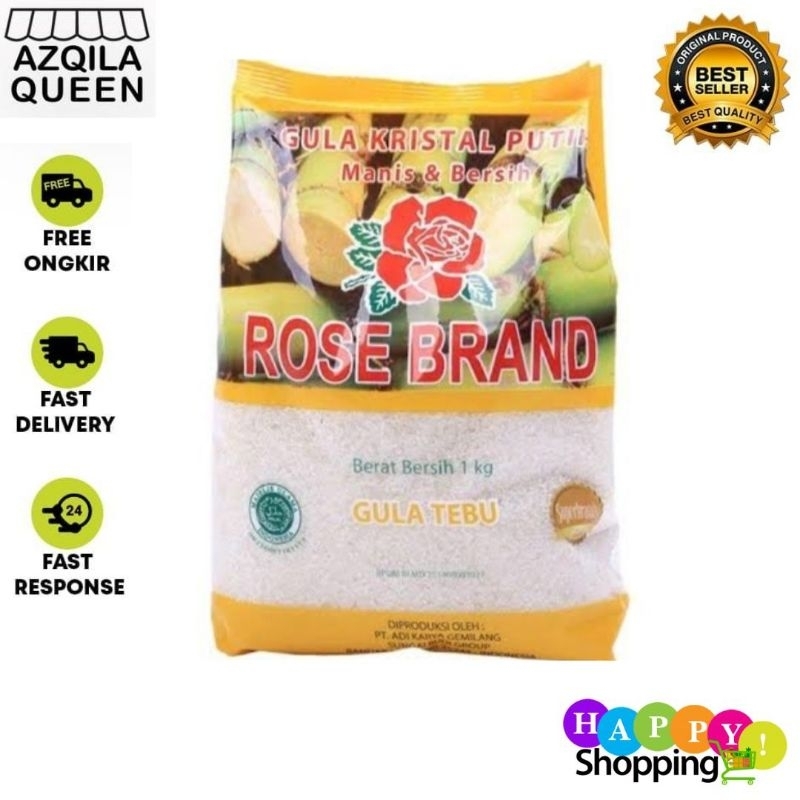 Jual gula pasir kuning rosebrand 1kg | Shopee Indonesia