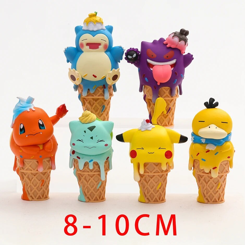 Jual Figure Pokemon Ice cream Series Pikachu set 6 pcs | Shopee Indonesia