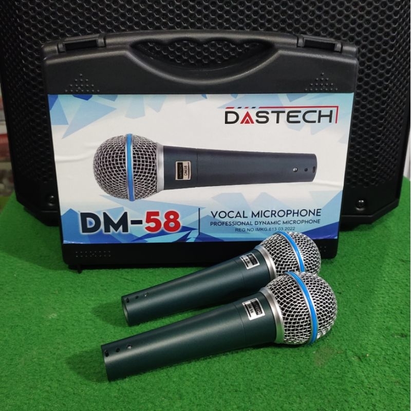 Jual Mic Dastech DM-58 Tanpa Saklar Non Switch Isi 2 Microphone ...