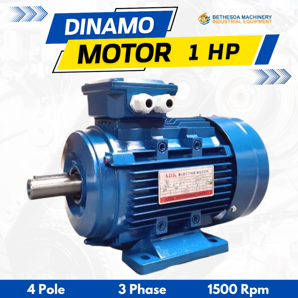 Jual 1 HP Elektro Motor 0.75 KW 3 Phase Dinamo Motor 1HP | Shopee Indonesia