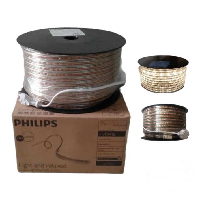 Jual PHILIPS LED STRIP HV LEDTAPE DLI31087 50Meter 6.6Watt - PUTIH ...